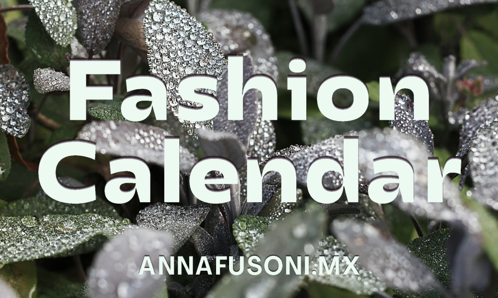 FASHION CALENDAR archivos - Annafusoni.mx.